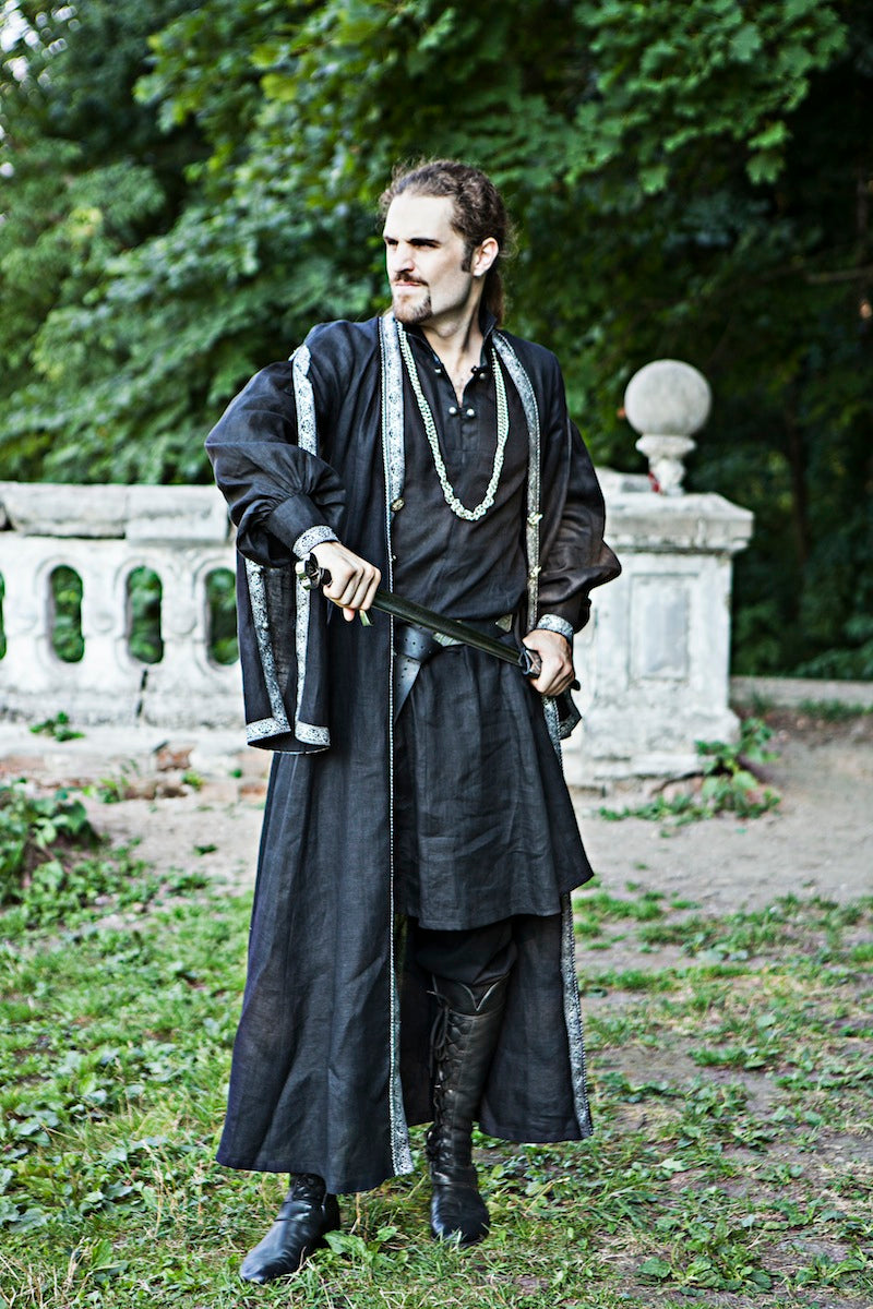Long Medieval Flax Overcoat– Pearson's Medieval Shoppe