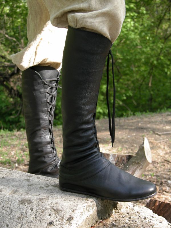 Medieval Fantasy High Boots "Forest"– Pearson's Medieval Shoppe