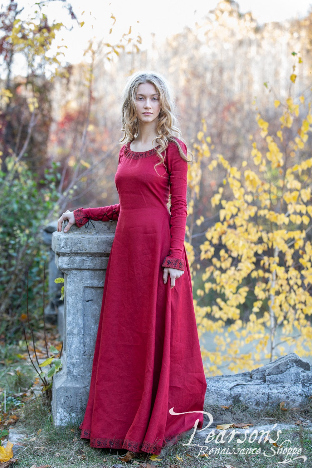 Autumn Princess Linen Dress– Pearson's Medieval Shoppe