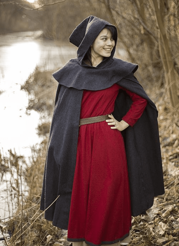 Wool Cloak with Mantle– Pearson's Medieval Shoppe